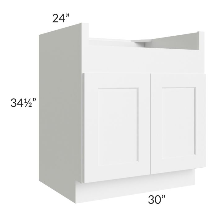 RTA Aspen White Shaker 30" Farm Sink Base Cabinet – Kitchen Oasis