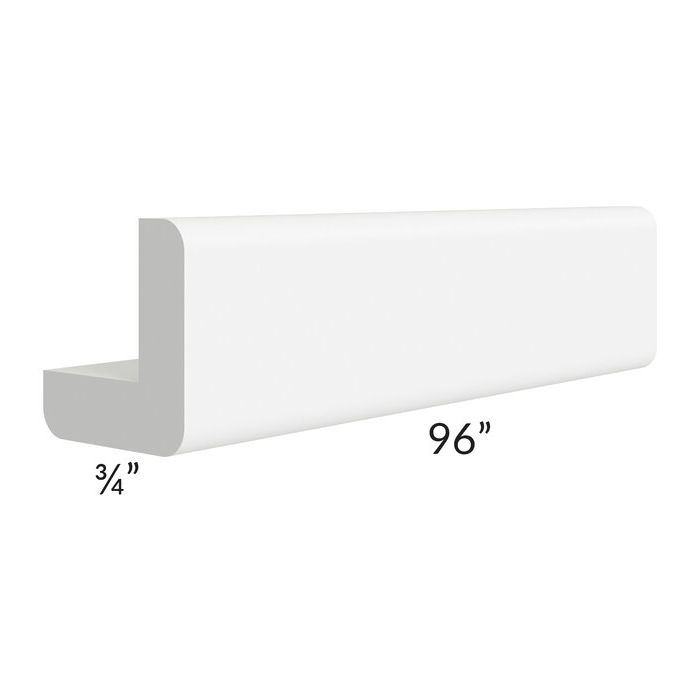 RTA Aspen White Shaker 96" Outside Corner Molding - Cut Molding in Hal ...