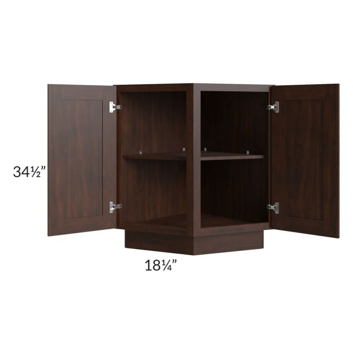 RTA Biscotti Cafe Glazed 24" Base End Angle Cabinet – Kitchen Oasis