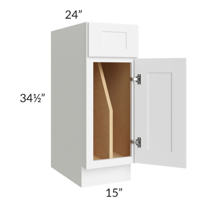 RTA Brilliant White Shaker 12" Tray Divider Base Cabinet – Kitchen Oasis