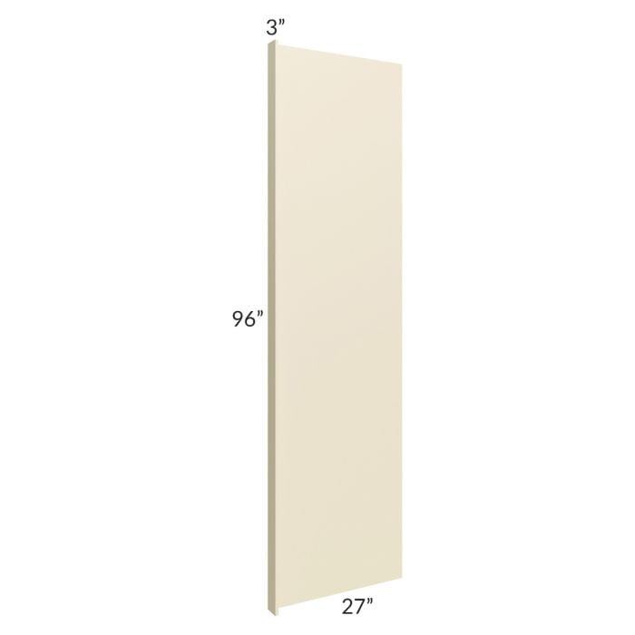 RTA Casselton Ivory 96" Refrigerator Panel with a 3" Return – Kitchen Oasis