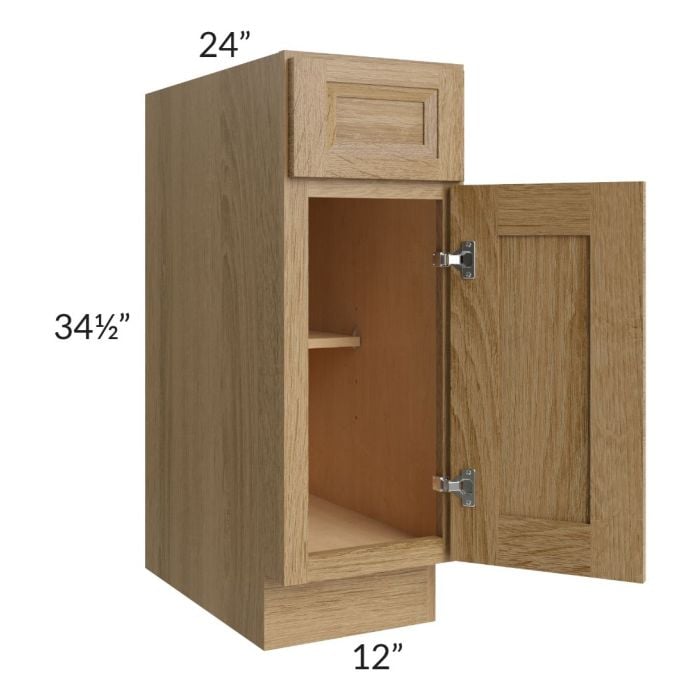 RTA Catalina Toffee 12" Base Cabinet with Tray Divider Kit – Kitchen Oasis