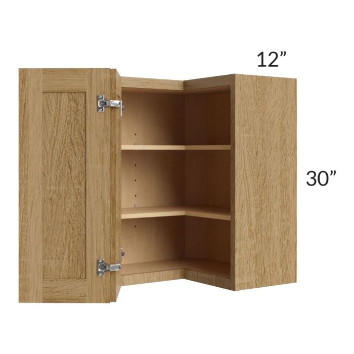 RTA Catalina Toffee 24" x 30" Wall Easy Reach Cabinet with 2 Decorativ ...
