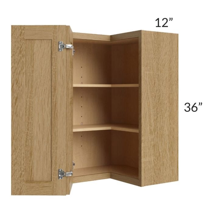 RTA Catalina Toffee 24" x 36" Wall Easy Reach Cabinet with 1 Decorativ ...