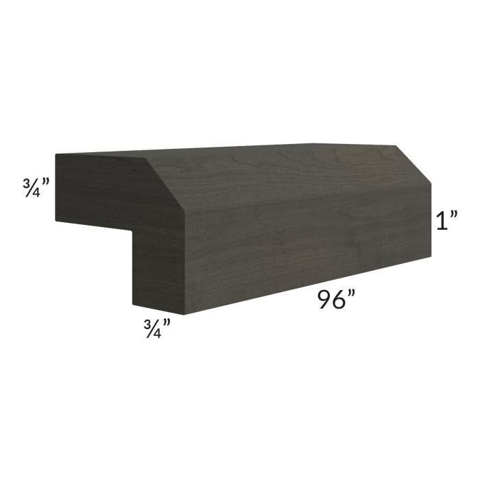 RTA Charcoal Grey Shaker 96" Angled Light Rail Molding – Kitchen Oasis