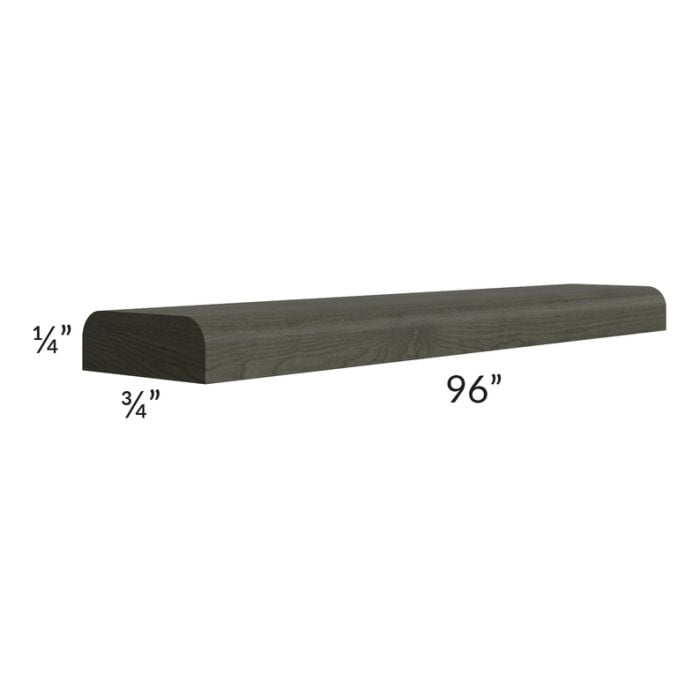 RTA Charlotte Dark Grey 96" Scribe Molding with Double Round Edge ...