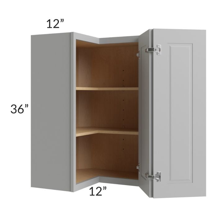 RTA Charlotte Grey 24" x 36" Easy Reach Corner Wall Cabinet – Kitchen Oasis