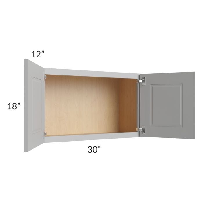 RTA Charlotte Grey 30" x 18" Wall Cabinet – Kitchen Oasis