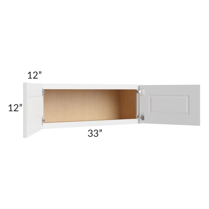 RTA Charlotte White 33" x 12" Wall Cabinet – Kitchen Oasis