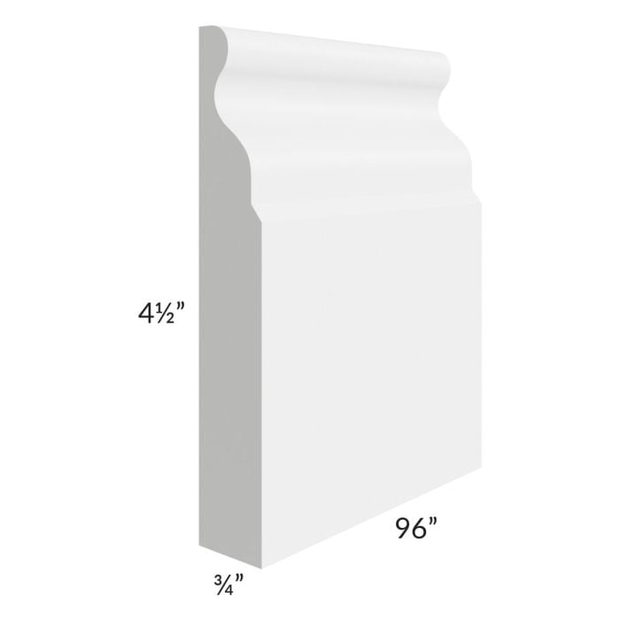 RTA Charlotte White 96" Base Board Molding – Kitchen Oasis