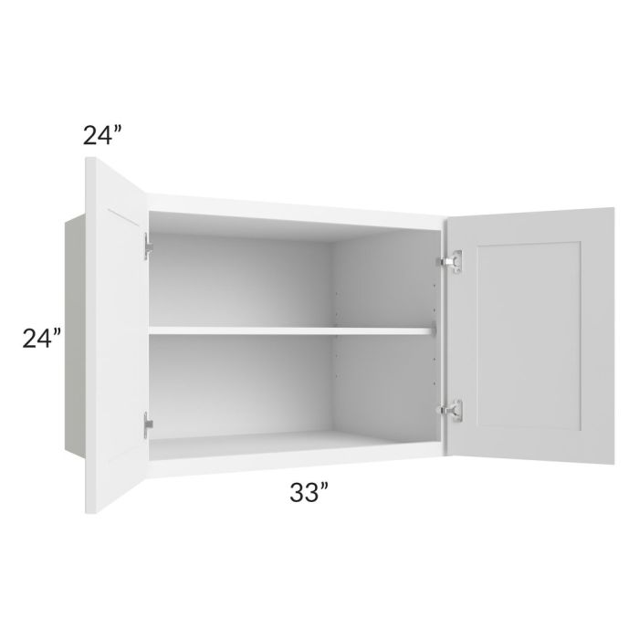 RTA Dakota White 33" x 24" x 24" Wall Cabinet – Kitchen Oasis