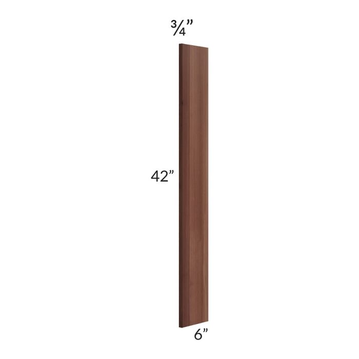 RTA Farmhouse Walnut Shaker 6" x 42" Wall Filler – Kitchen Oasis