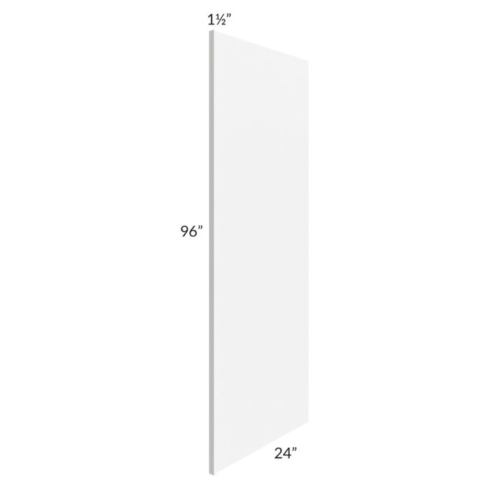 RTA Frosted White Shaker 24" x 96" Refrigerator End Panel – Kitchen Oasis