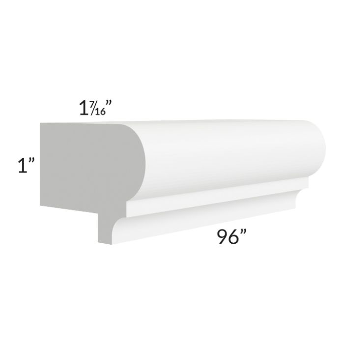 RTA Frosted White Shaker 8' Light Rail Molding – Kitchen Oasis