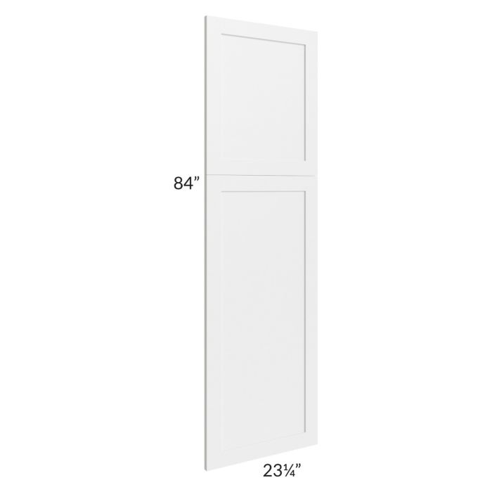 RTA Frosted White Shaker 84" Tall Decorative End Panel – Kitchen Oasis