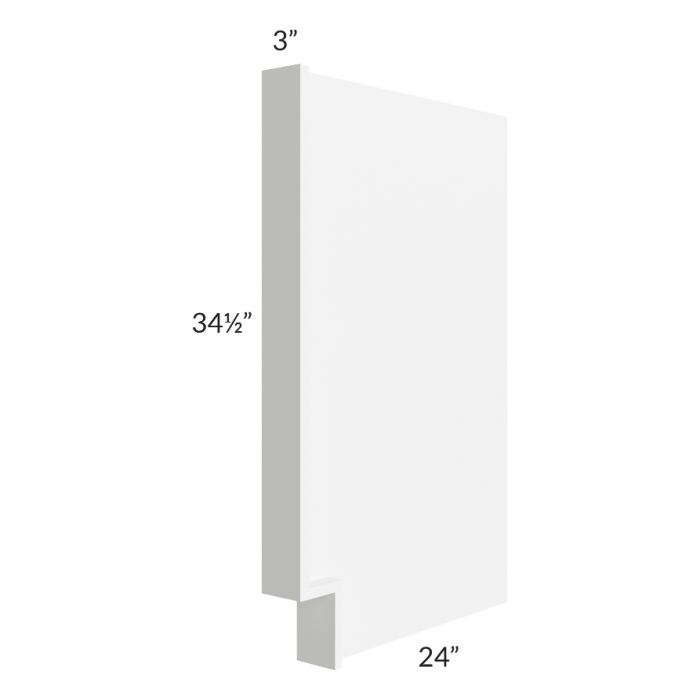 RTA Frosted White Shaker Base End Panel / Appliance End Panel – Kitchen ...