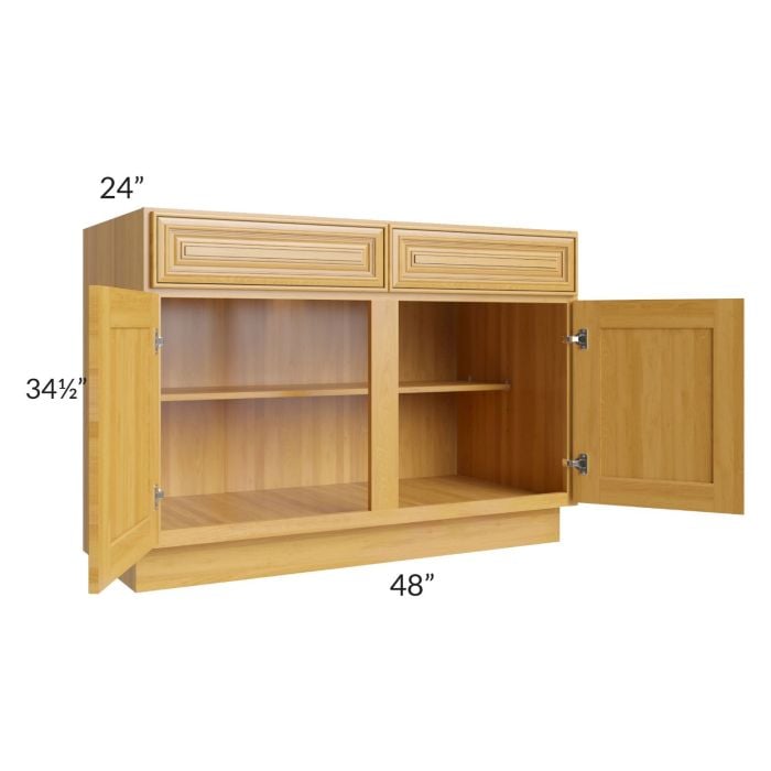 RTA Glazed Praline 48" Base Cabinet – Kitchen Oasis