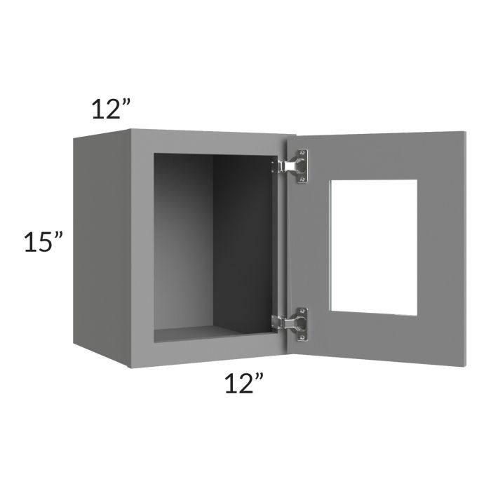 RTA Graphite Grey Shaker 12" x 15" Decorative Wall Cabinet – Kitchen Oasis