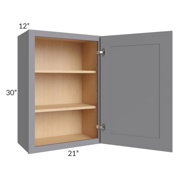 RTA Graphite Grey Shaker 21" x 30" Wall Cabinet – Kitchen Oasis