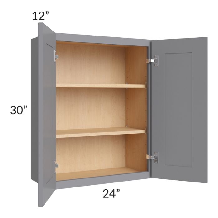 RTA Graphite Grey Shaker 24" x 30" Wall Cabinet – Kitchen Oasis