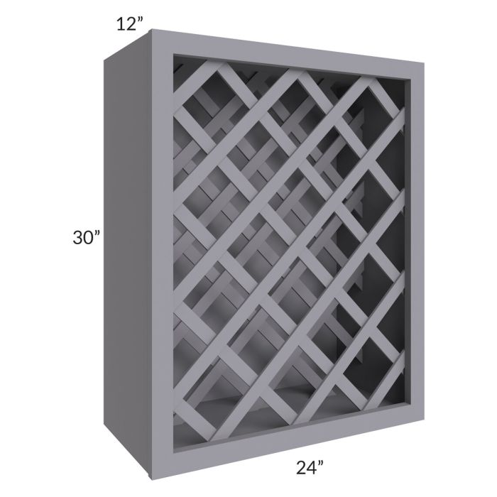 RTA Graphite Grey Shaker 24" x 30" Wine Rack Cabinet – Kitchen Oasis