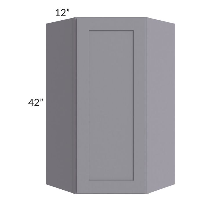 RTA Graphite Grey Shaker 24" x 42" Wall Diagonal Corner Cabinet ...
