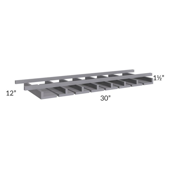 RTA Graphite Grey Shaker 30" Stem Glass Holder – Kitchen Oasis
