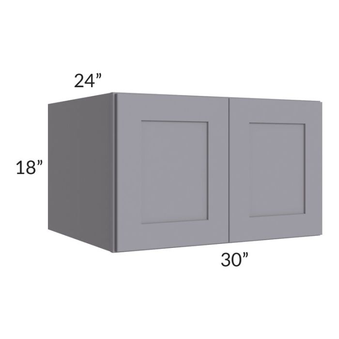 RTA Graphite Grey Shaker 30" x 18" x 24" Wall Cabinet – Kitchen Oasis