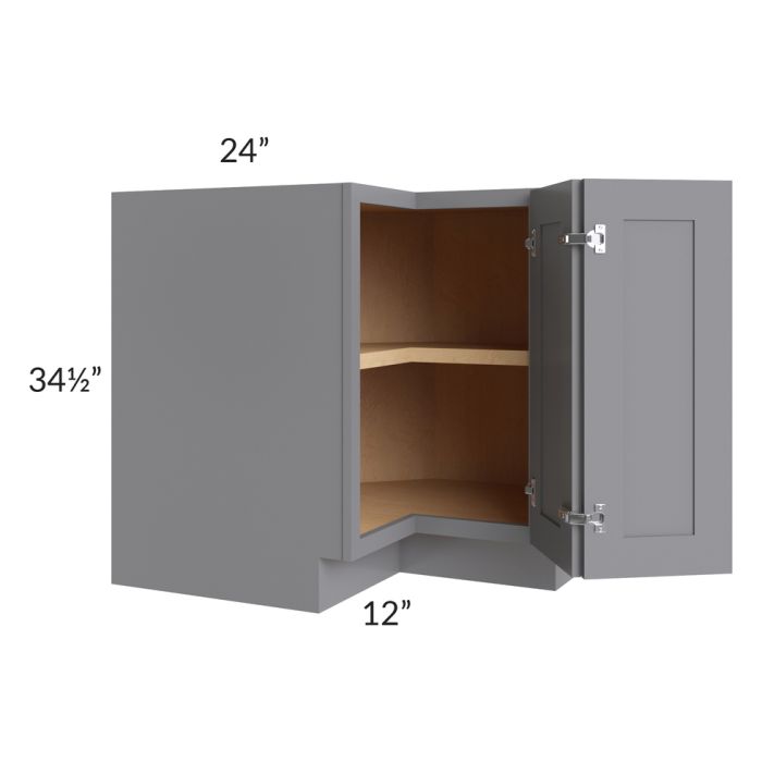 RTA Graphite Grey Shaker 36" Corner Base Cabinet – Kitchen Oasis