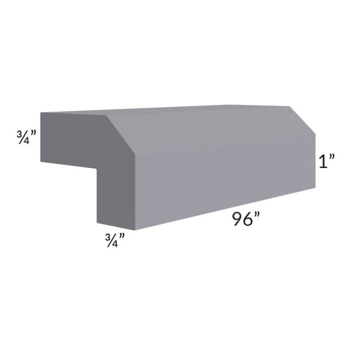 RTA Graphite Grey Shaker 96" Angled Light Rail Molding – Kitchen Oasis