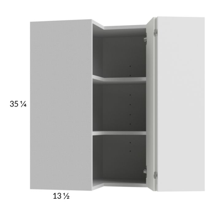 RTA Harbor White 24" x 35-1/4" Wall Easy Reach Cabinet with 12 Finishe ...