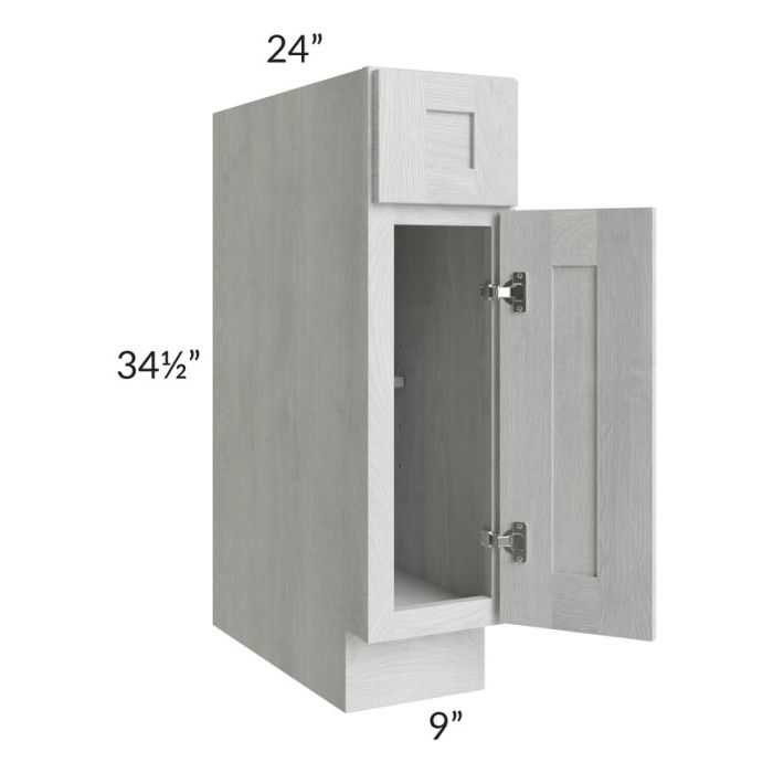 RTA Heather Grey Shaker 09" Base Cabinet – Kitchen Oasis