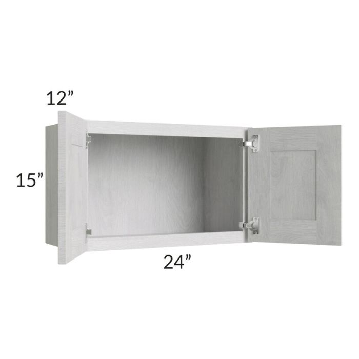 RTA Heather Grey Shaker 24" x 15" Wall Cabinet – Kitchen Oasis