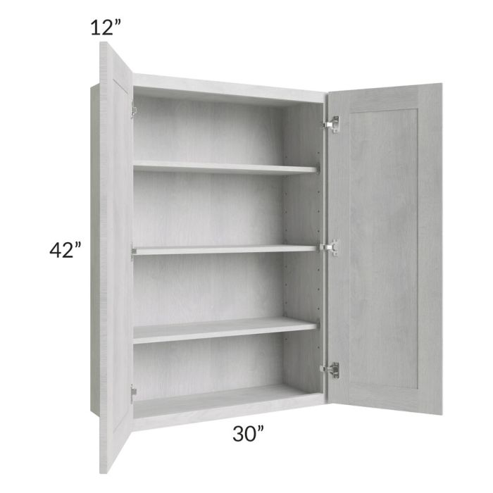 RTA Heather Grey Shaker 30" x 42" Wall Cabinet – Kitchen Oasis
