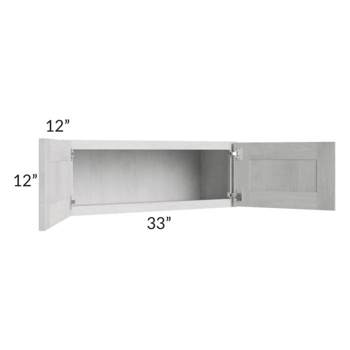 RTA Heather Grey Shaker 33" x 12" Wall Cabinet – Kitchen Oasis