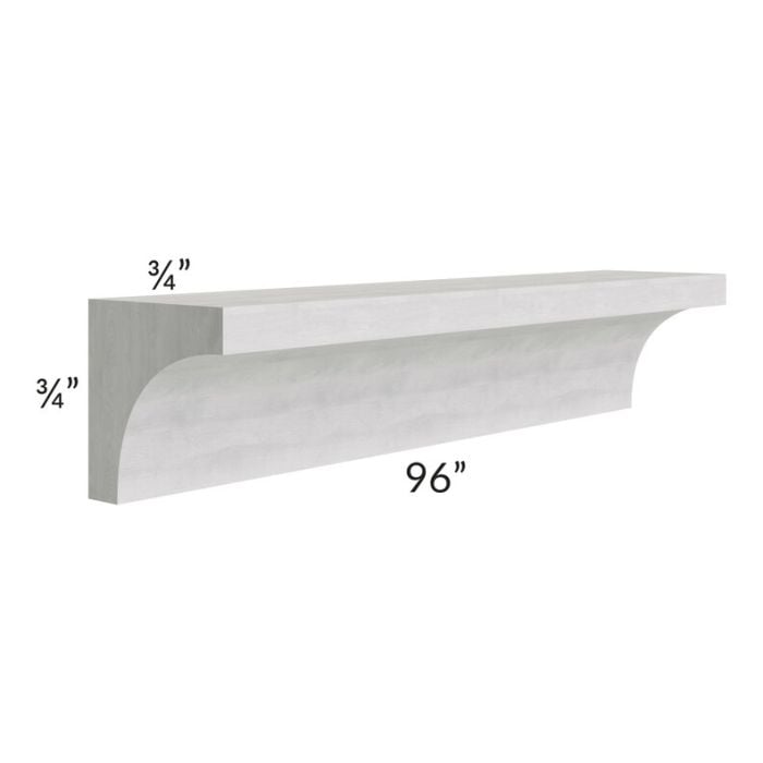 RTA Heather Grey Shaker 96" Inside Corner Molding - Cut Molding in Hal ...
