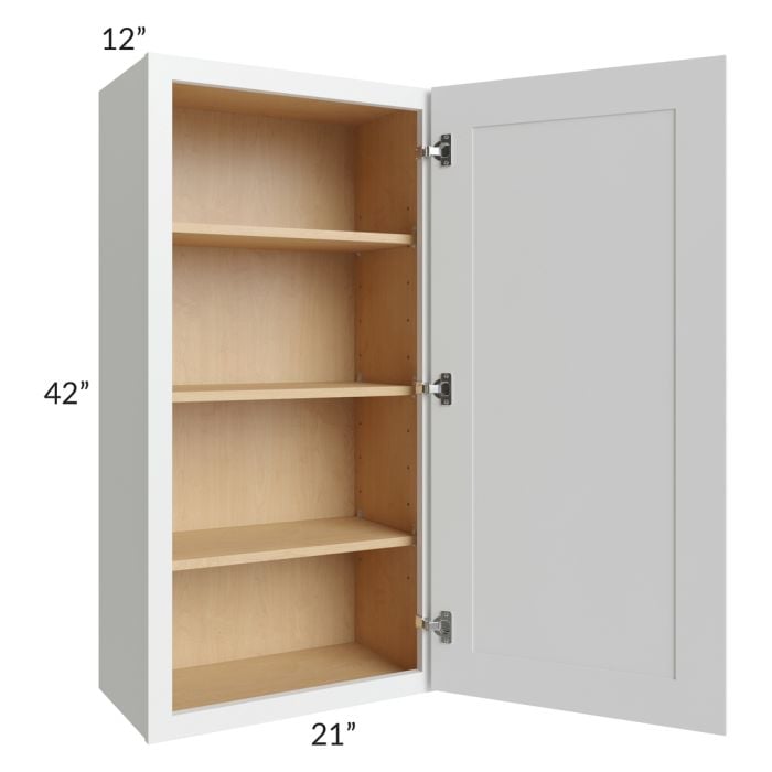 RTA Lakewood White 21" x 42" Wall Cabinet – Kitchen Oasis