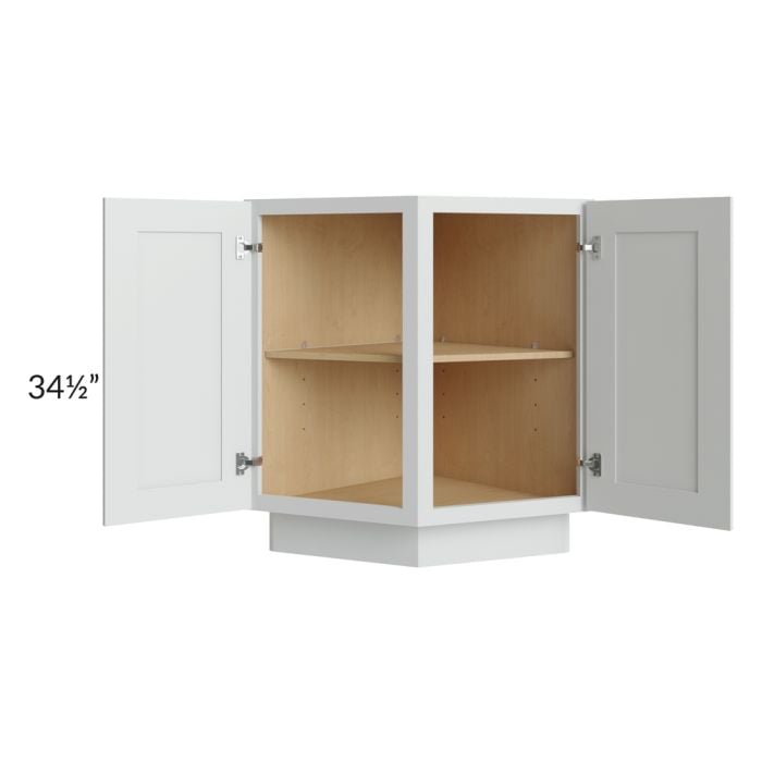 RTA Lakewood White 24" Base End Angle Cabinet – Kitchen Oasis