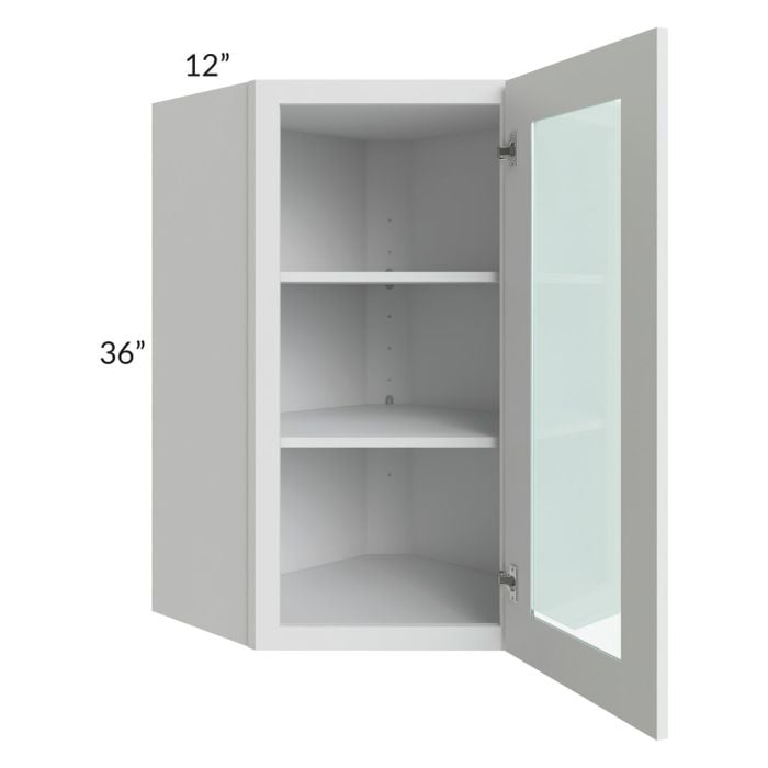 RTA Lakewood White 24" x 36" Wall Diagonal Corner Cabinet (Prepped for ...