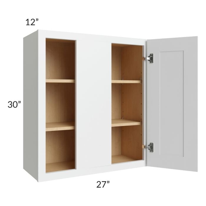 RTA Lakewood White 27" x 30" Wall Blind Cabinet – Kitchen Oasis