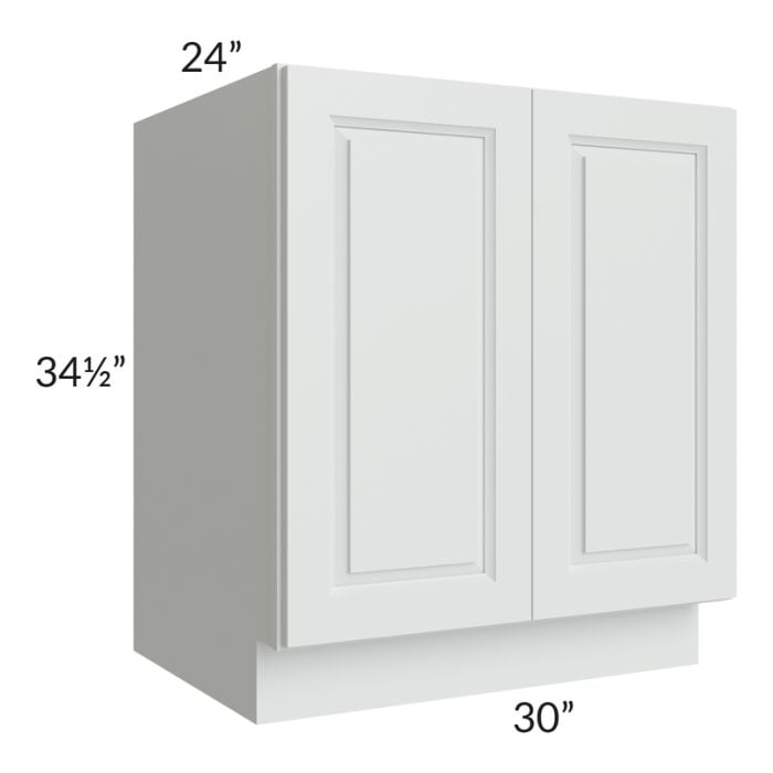 RTA Lakewood White 30" Full Height Door Base Cabinet – Kitchen Oasis