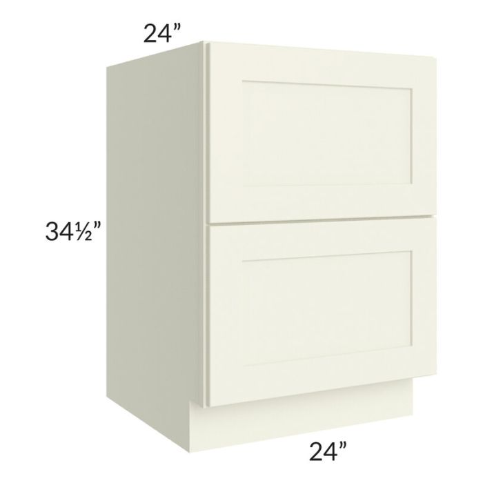 RTA Linen Shaker 24" 2-Drawer Base Cabinet – Kitchen Oasis