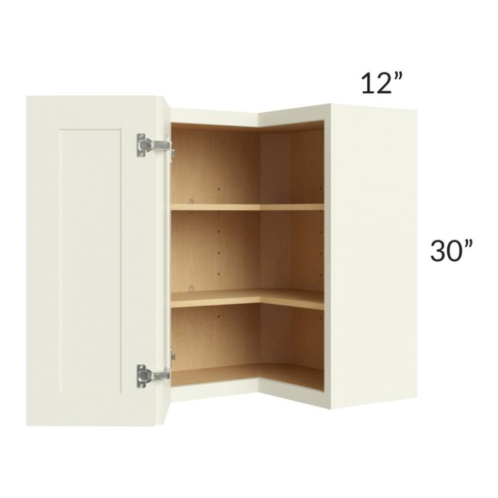 RTA Linen Shaker 24" x 30" Wall Easy Reach Cabinet with 2 Decorative E ...