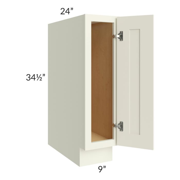 RTA Linen Shaker 9" Base Tray Cabinet with 2 Decorative End Panels ...
