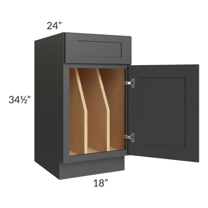 RTA Madison Black Shaker 18" Tray Divider Base Cabinet – Kitchen Oasis