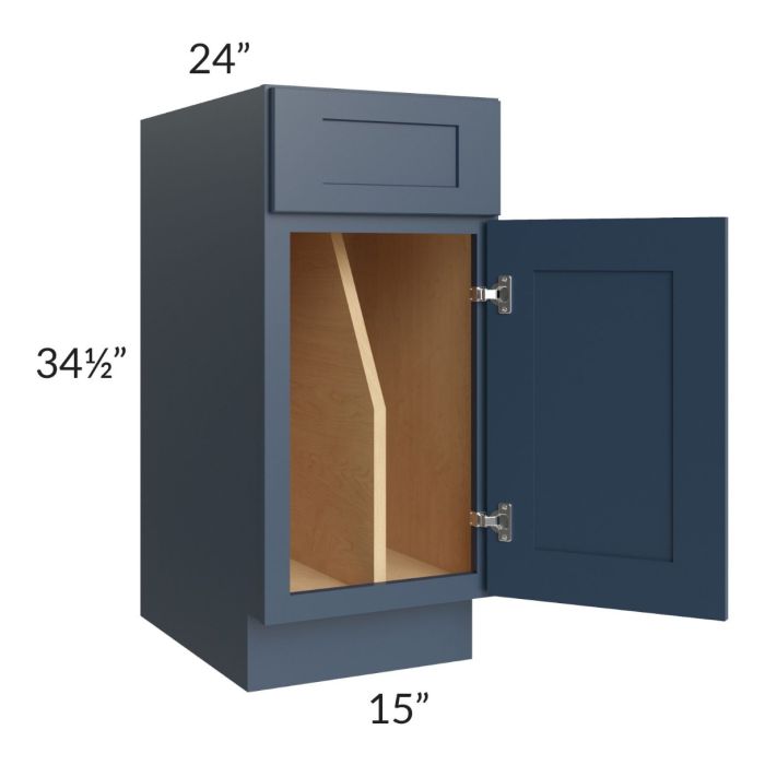 RTA Madison Navy Shaker 15" Tray Divider Base Cabinet – Kitchen Oasis