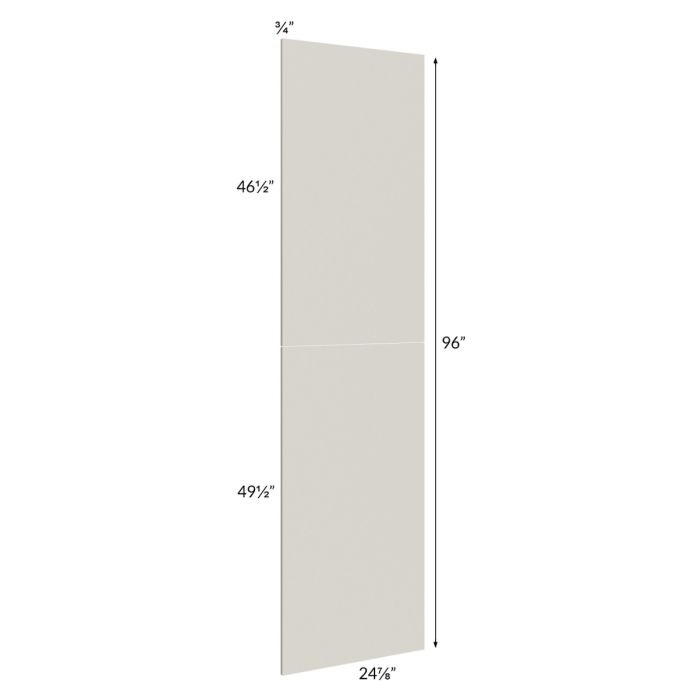 RTA Milan Beige Matte Wainscot 96 Tall Panel (for 24" deep cabinets ...