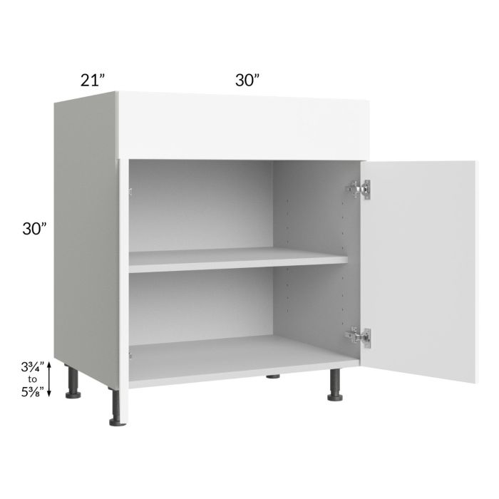 RTA Milan White Matte 30" Vanity Base Cabinet – Kitchen Oasis