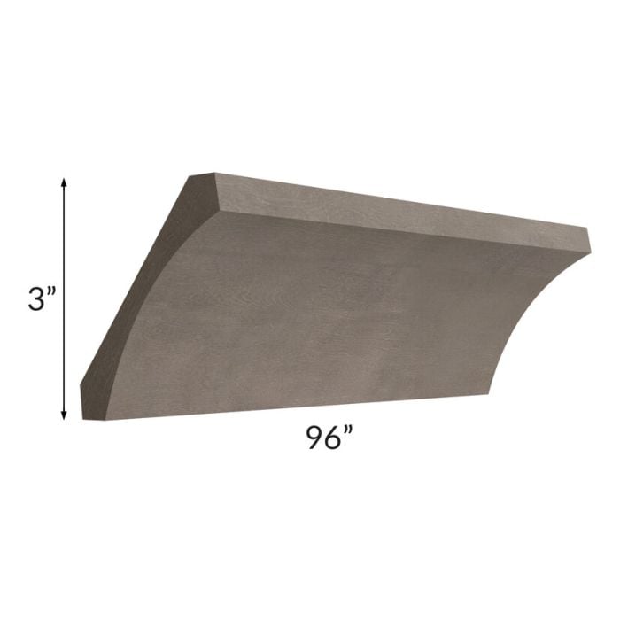 RTA Natural Grey Shaker Cove Crown Molding - Cut Molding into a 5Ft an ...