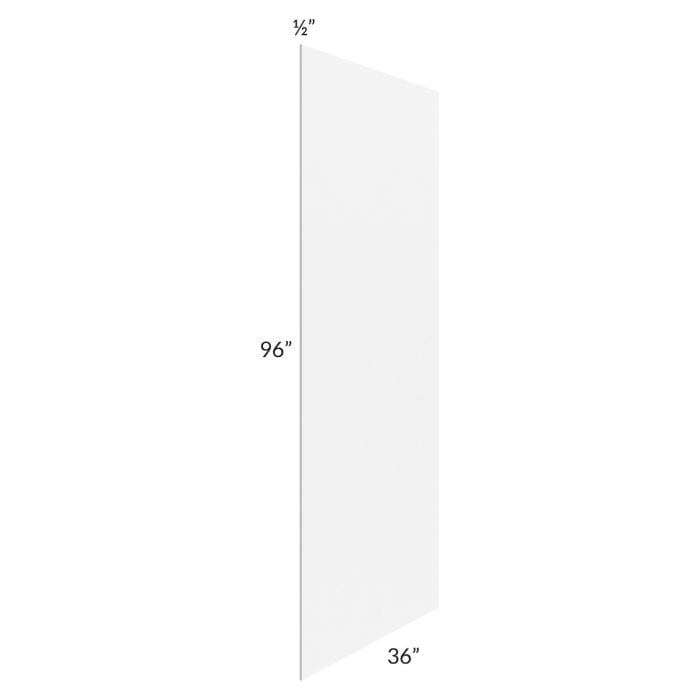 RTA Pearl White 36" x 96" Island Panel – Kitchen Oasis